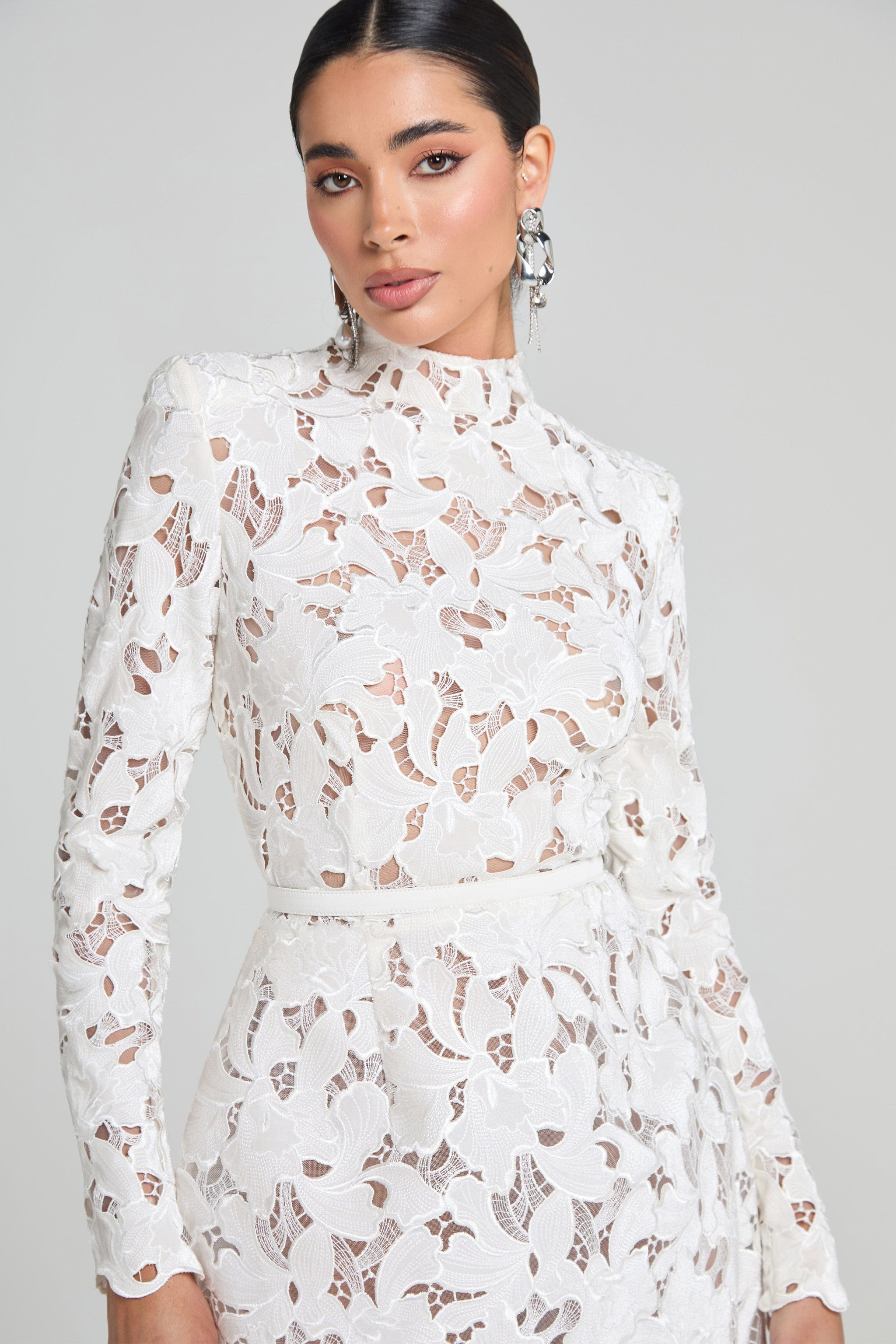Lydia White Dress | NADINE MERABI