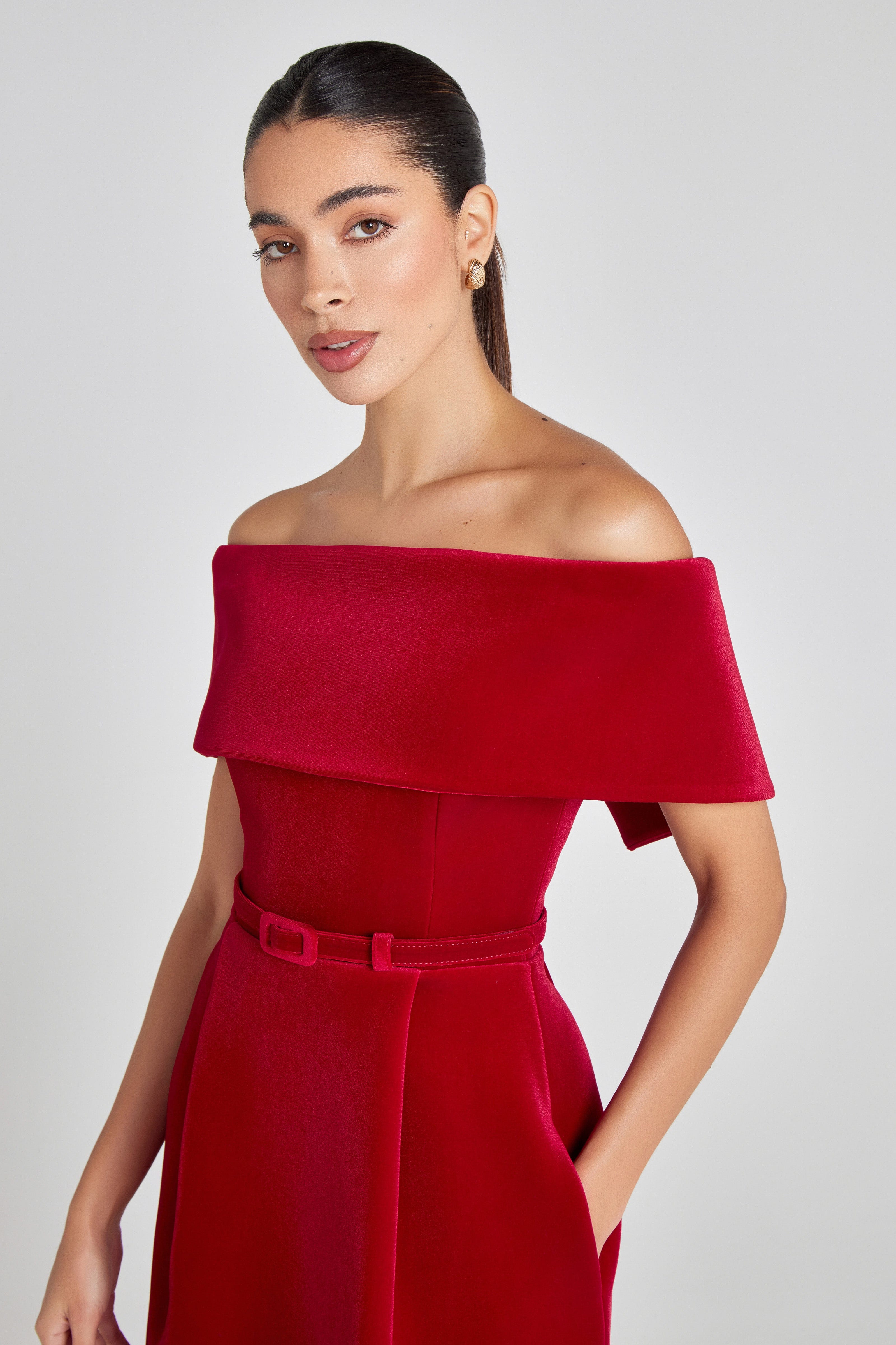 Carmen Red Dress | NADINE MERABI