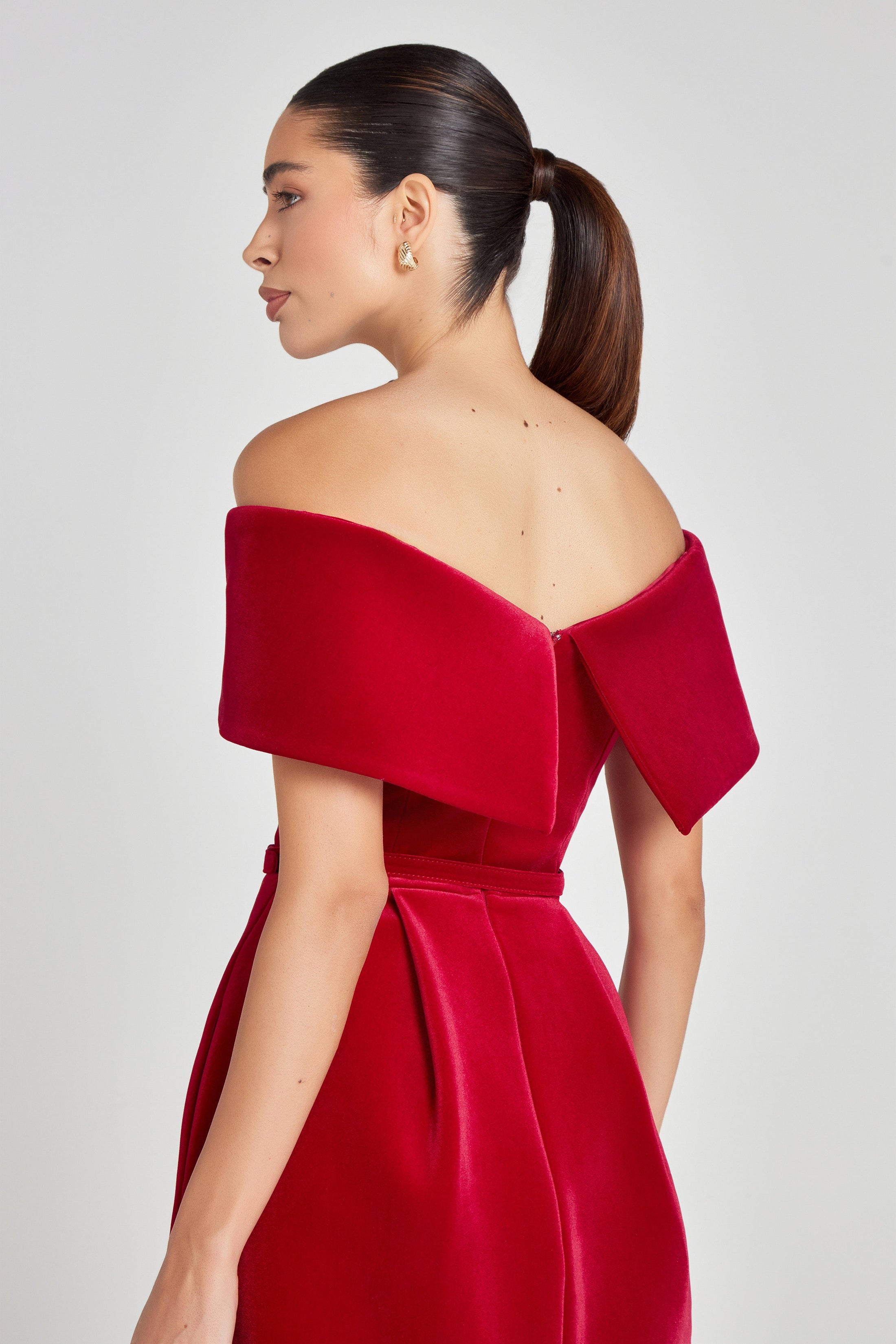 Carmen Red Dress | NADINE MERABI