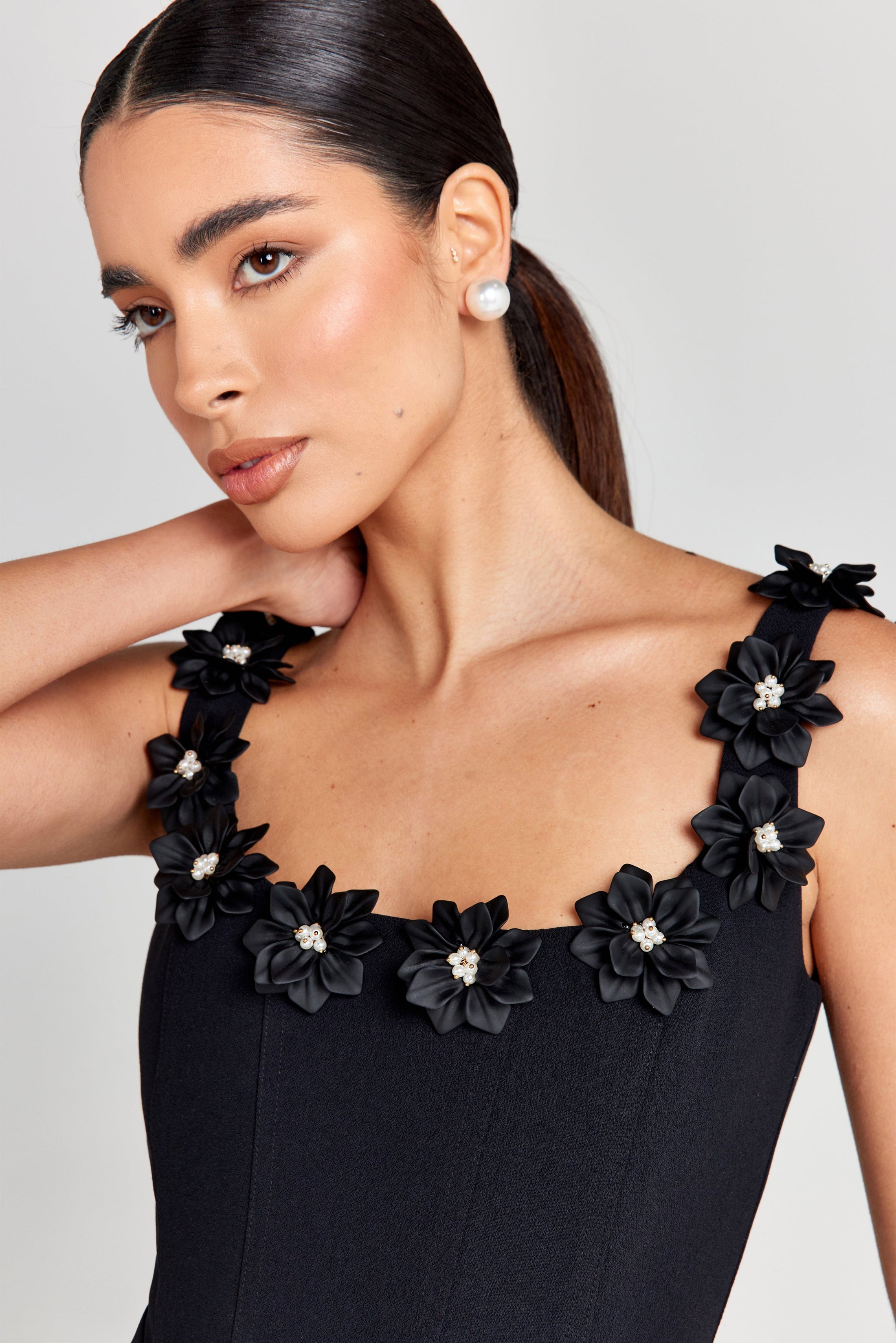 Cindy Black Dress – NADINE MERABI