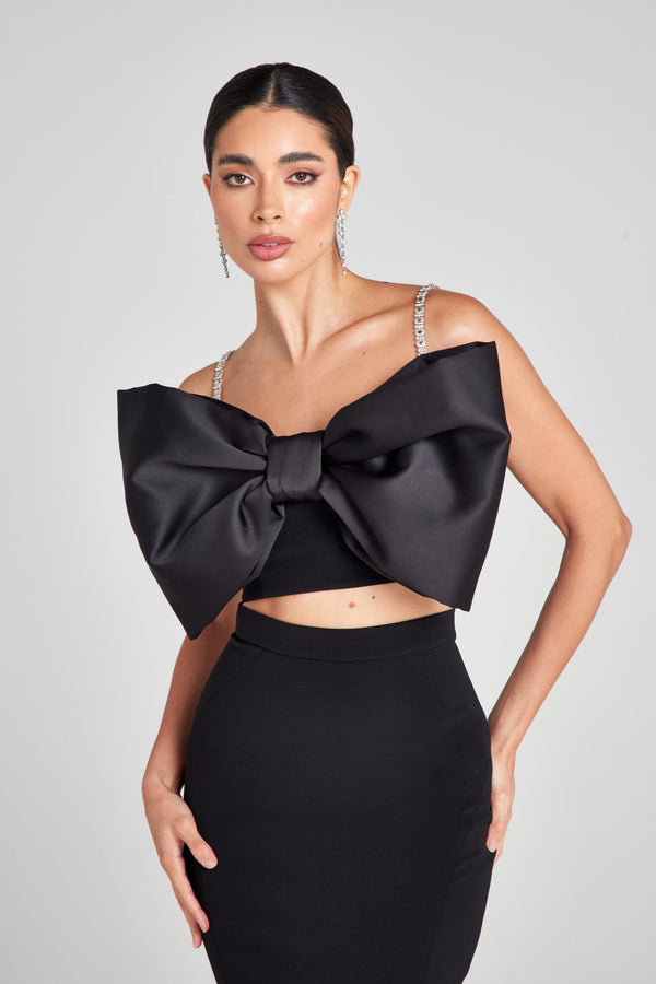 Isobel Black Top | NADINE MERABI
