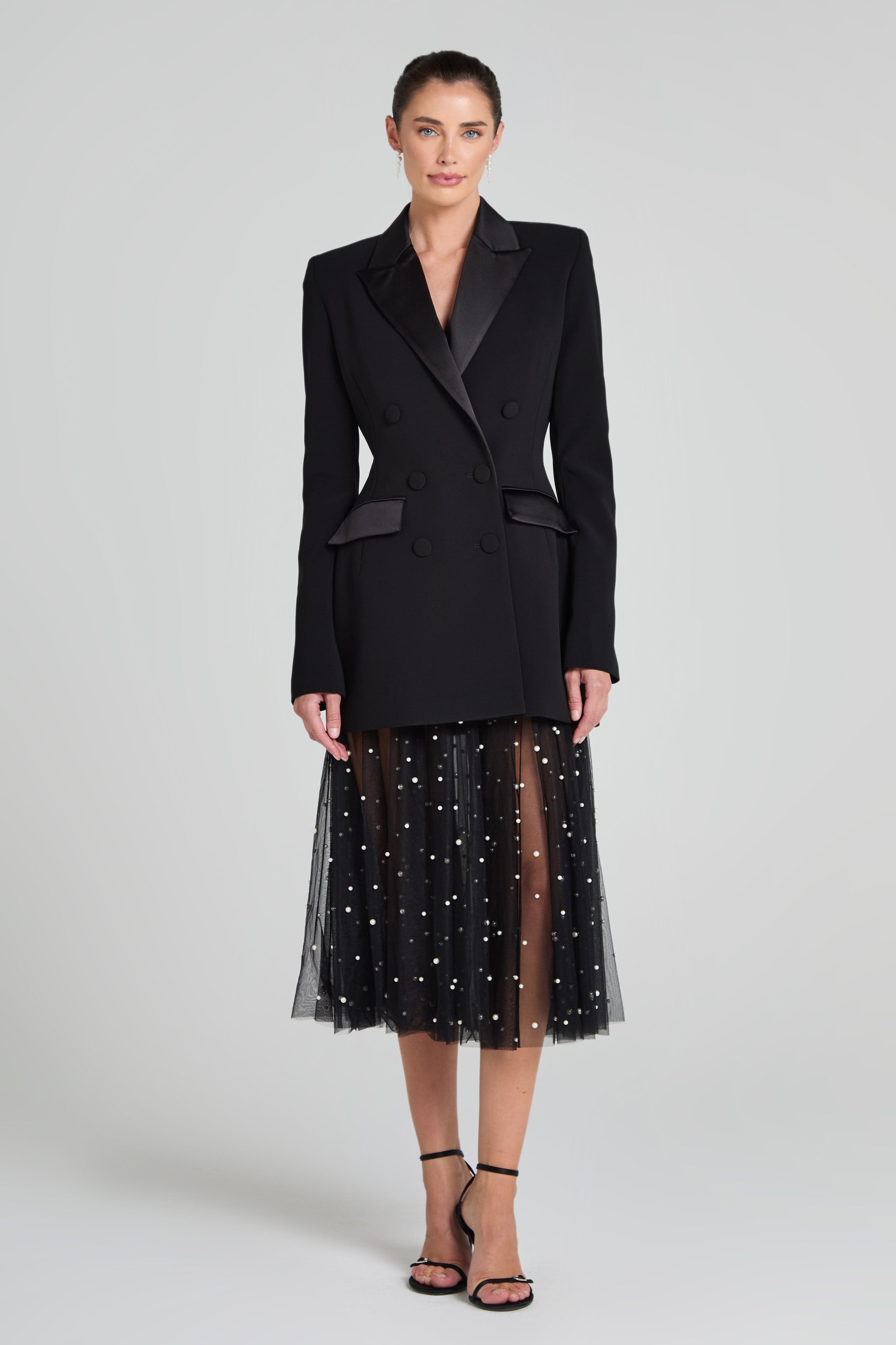 Blake Black Skirt | NADINE MERABI