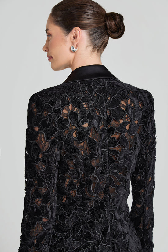 Valia Black Blazer | NADINE MERABI
